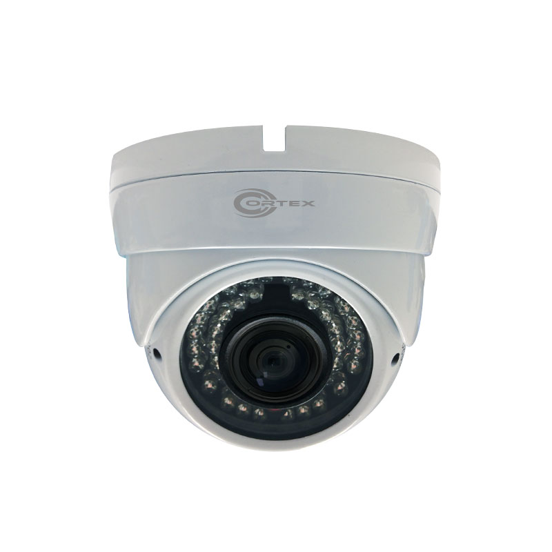 Hybrid AHD 2.8-12mm Varifocal Outdoor Dome Camera with Dragonfire® IR